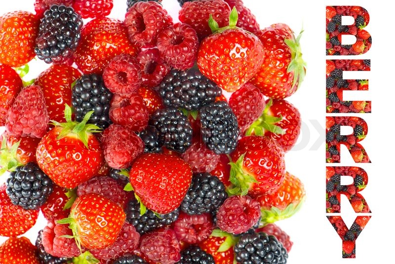 BERRY. mix of fresh summer berries | Stock image | Colourbox
