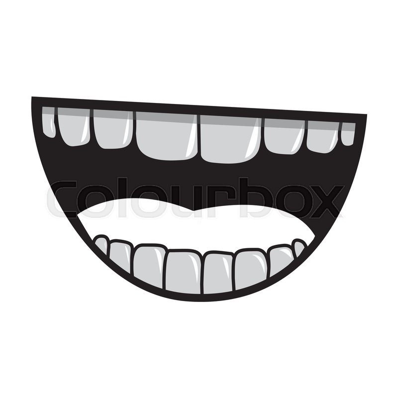 Happy Cartoon Mouth