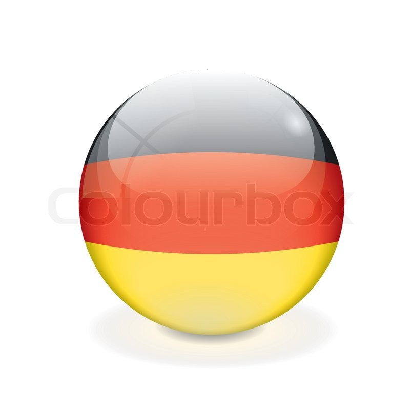 Round German vector flag | Stock vector | Colourbox