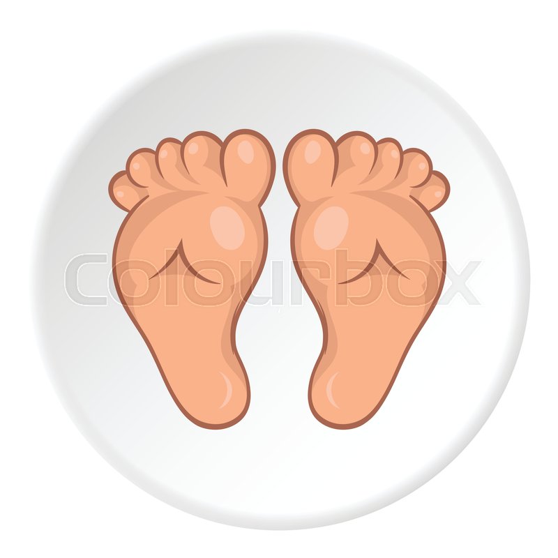 Babys legs icon in cartoon style ... | Stock vector | Colourbox