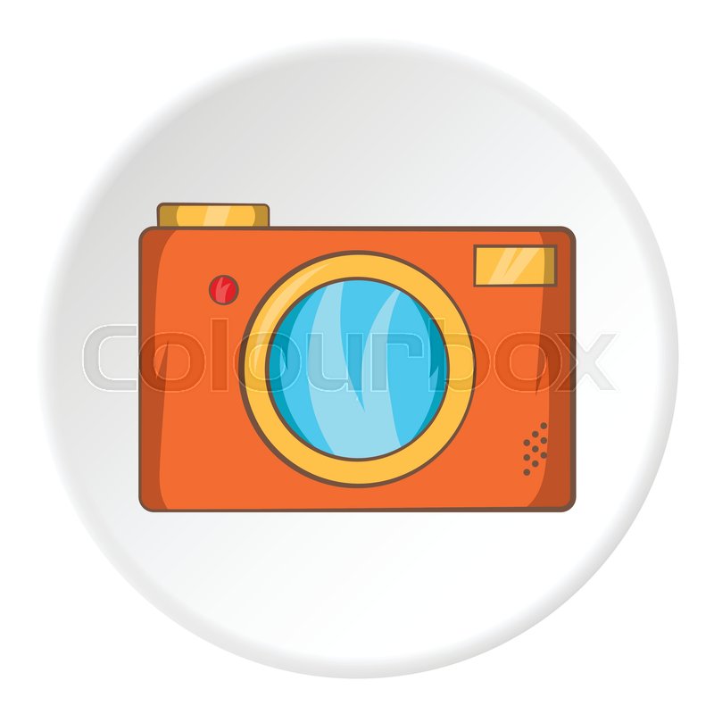 Camera icon in cartoon style isolated ... | Stock vector | Colourbox