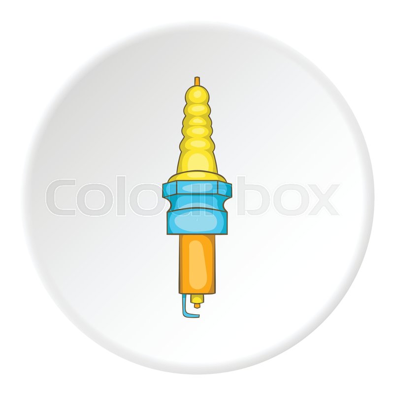Spark plug icon. Cartoon illustration ... | Stock vector | Colourbox