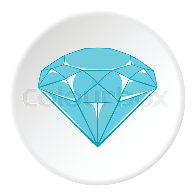 Diamond icon. Cartoon illustration of ... | Stock vector | Colourbox
