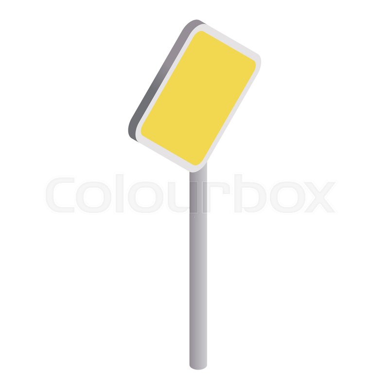 Road sign yellow rhombus icon. ... | Stock vector | Colourbox