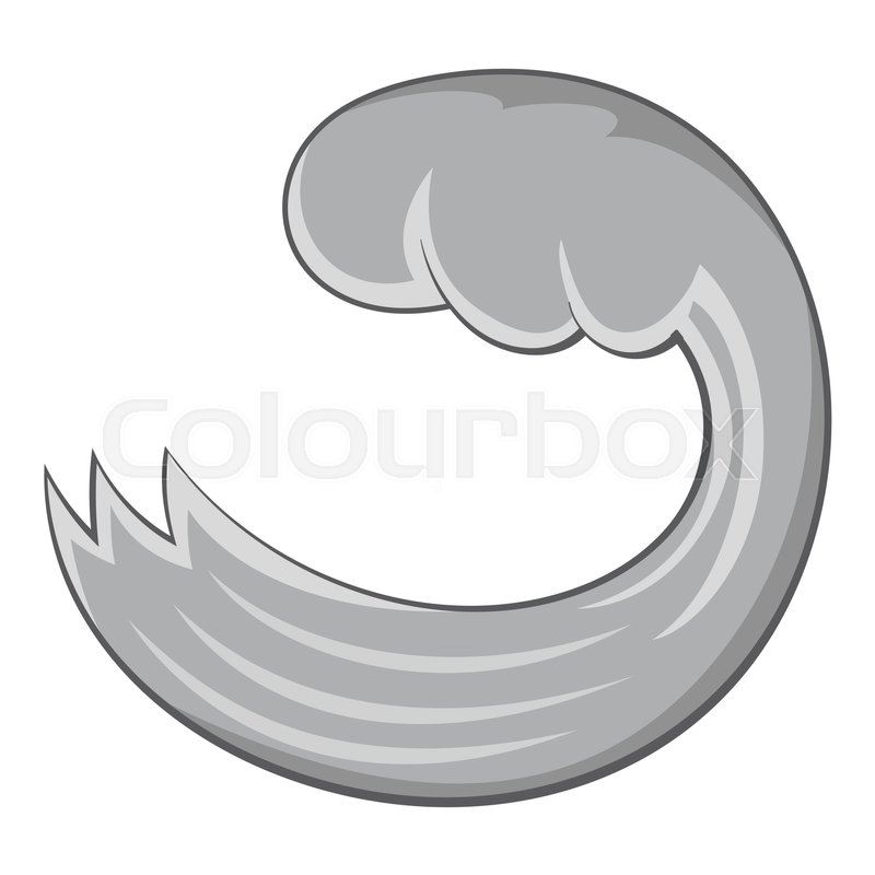 Round wave icon. Cartoon illustration ... | Stock vector | Colourbox