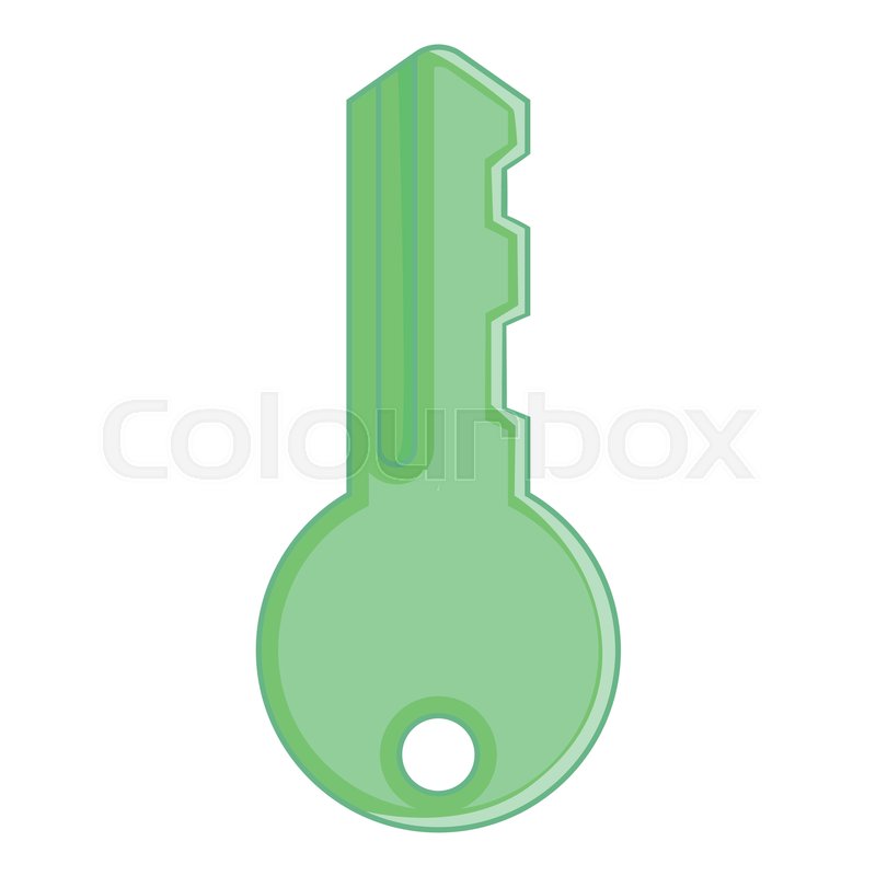 Key icon. Cartoon illustration of key ... | Stock vector | Colourbox