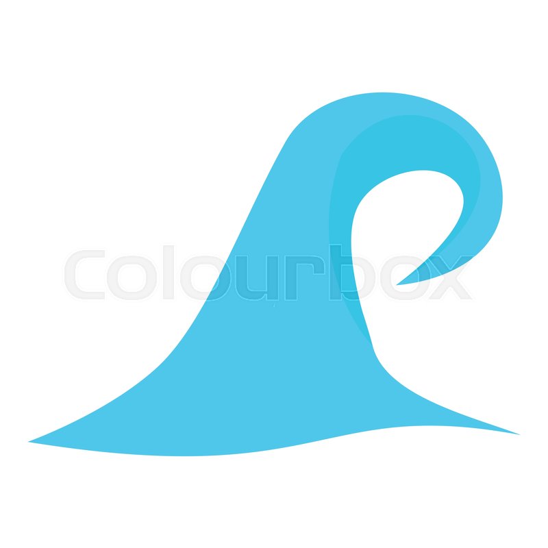 High sea wave icon. Cartoon ... | Stock vector | Colourbox