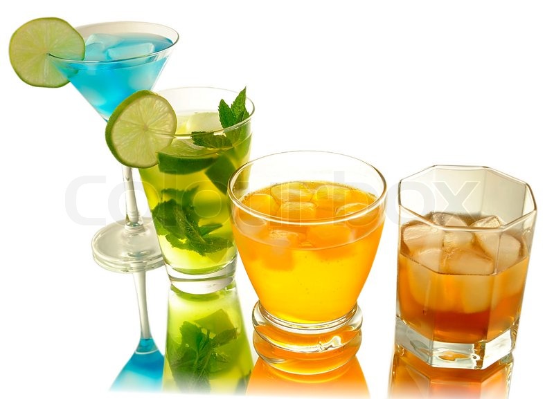 Assortment of cold drinks | Stock image | Colourbox