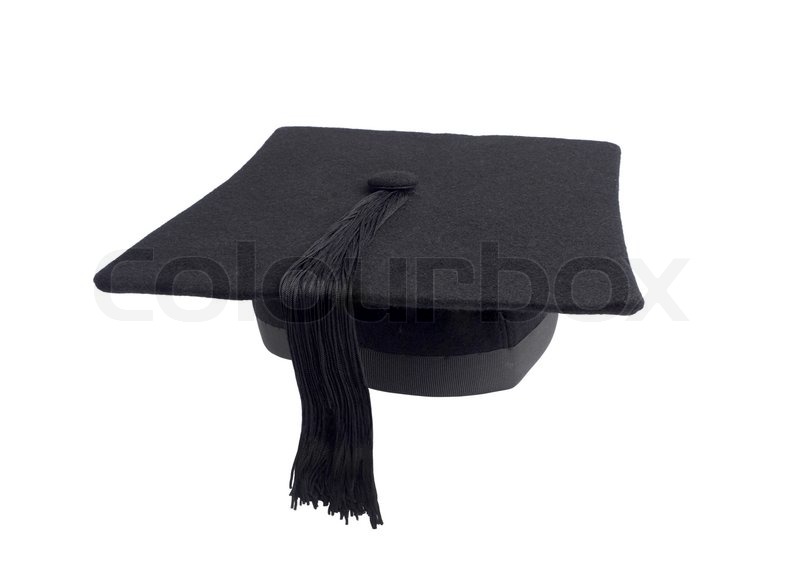 Student hat isolated | Stock image | Colourbox