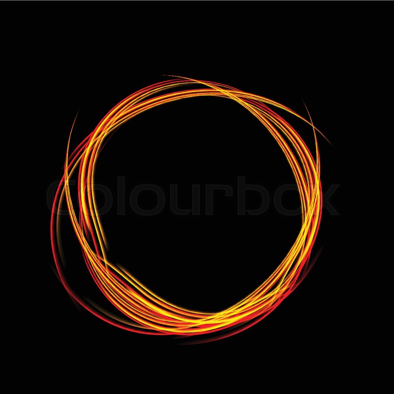Energy frame. Shining circle banner. ... | Stock vector | Colourbox