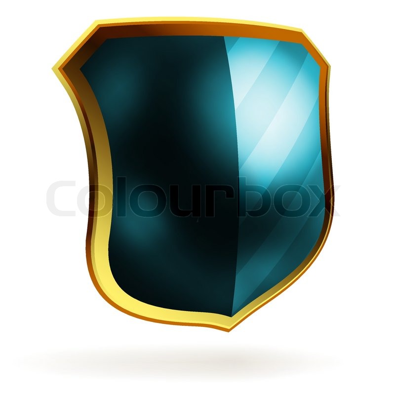 Vector blauen Schild Vorlage Element | Stock-Vektor | Colourbox