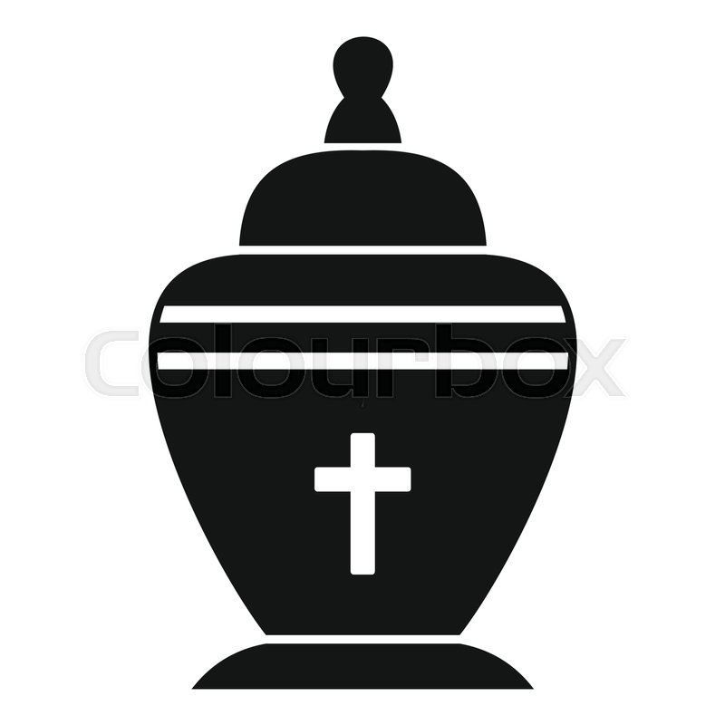 Urn icon. Simple illustration of urn ... | Stock vector | Colourbox