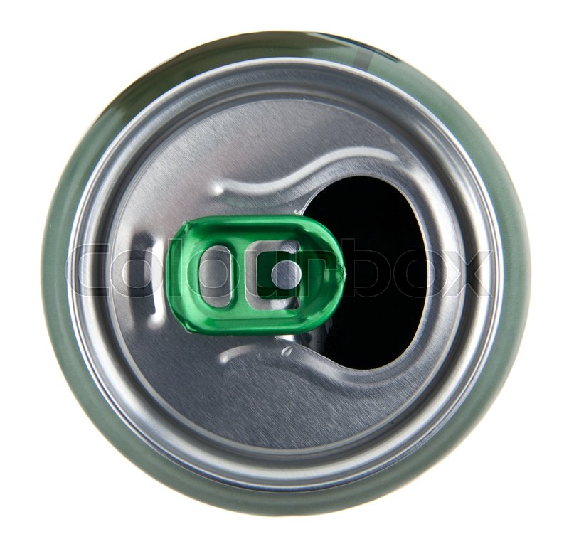 Metal tin isolated on white background ... | Stock image | Colourbox