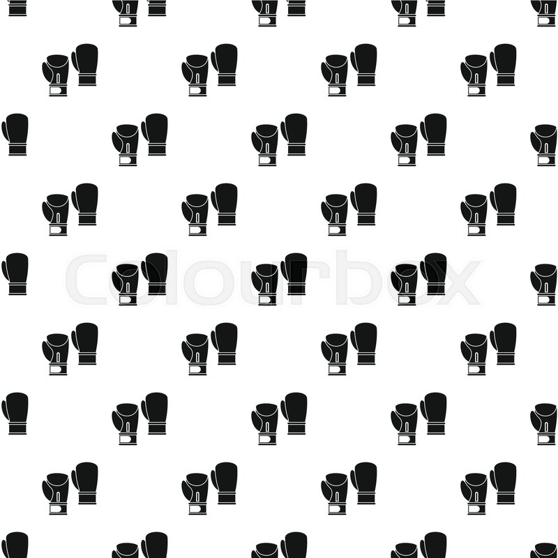 Boxing gloves pattern. Simple ... | Stock vector | Colourbox