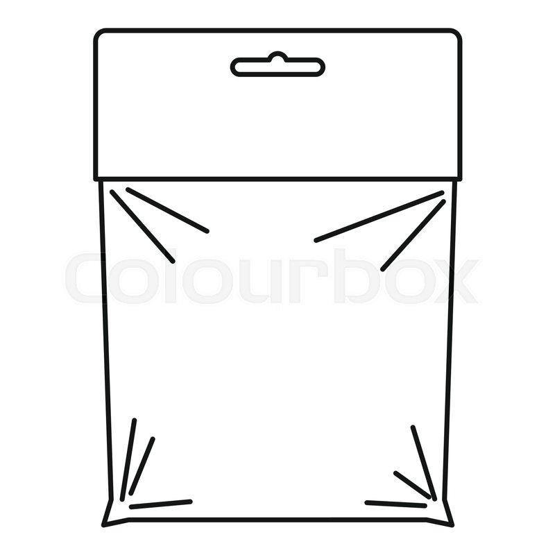 Package icon. Outline illustration of ... | Stock vector | Colourbox