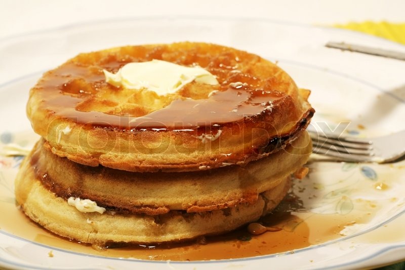 Stack of Waffles | Stock image | Colourbox