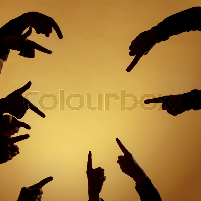 Hand Point Silhouette