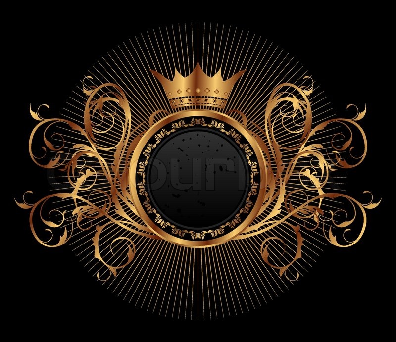 Illustration gold vintage for design ... | Stock vector | Colourbox