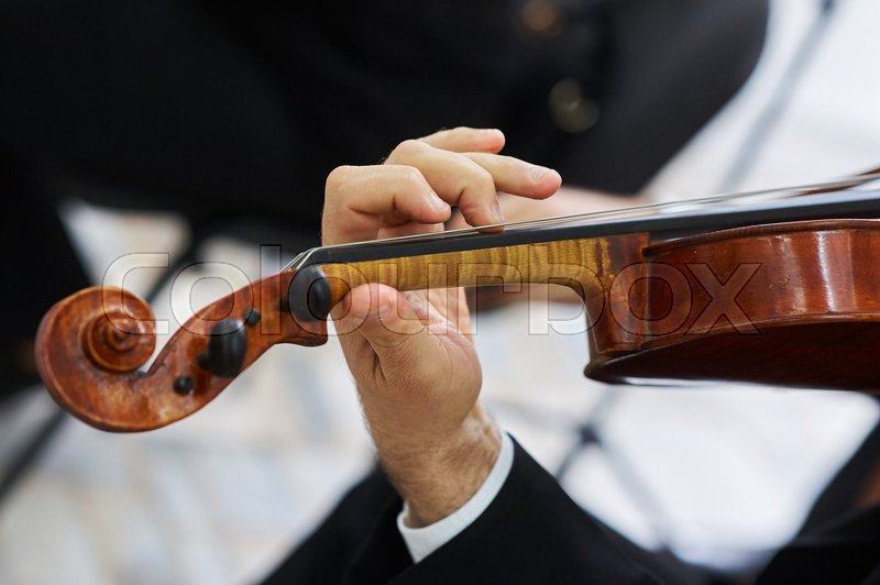 Man Violinist Playing Classical Violin ... | Stock image | Colourbox