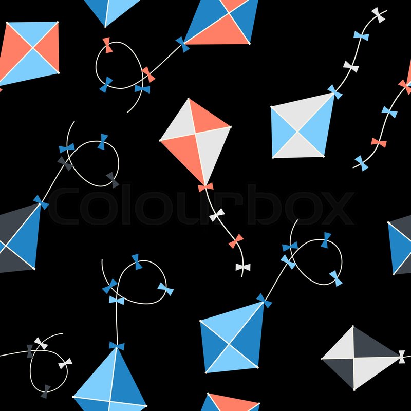 Kite Seamless Pattern Background ... | Stock vector | Colourbox