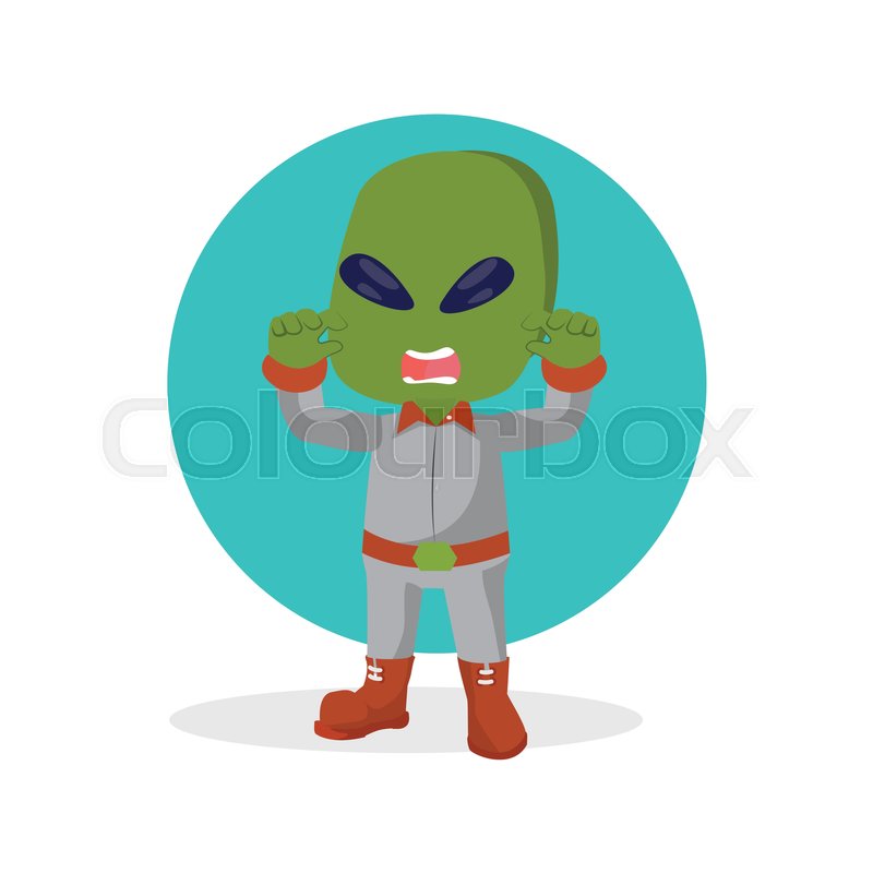 Alien scary illustration design | Stock vector | Colourbox