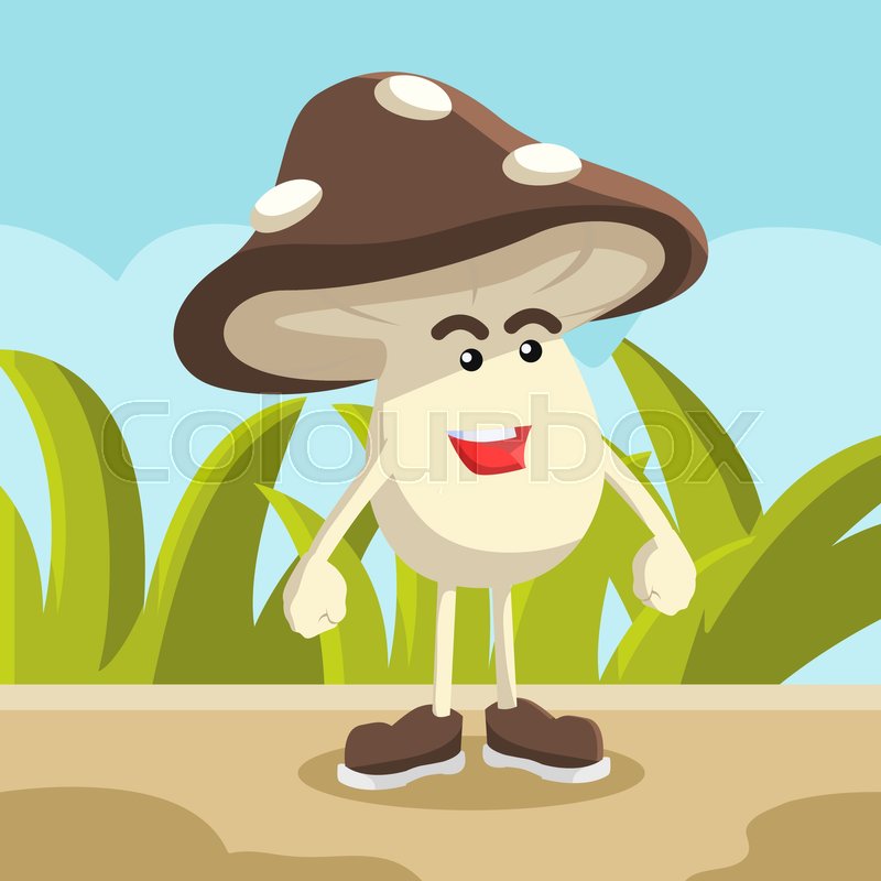 Mushroom man | Stock vector | Colourbox