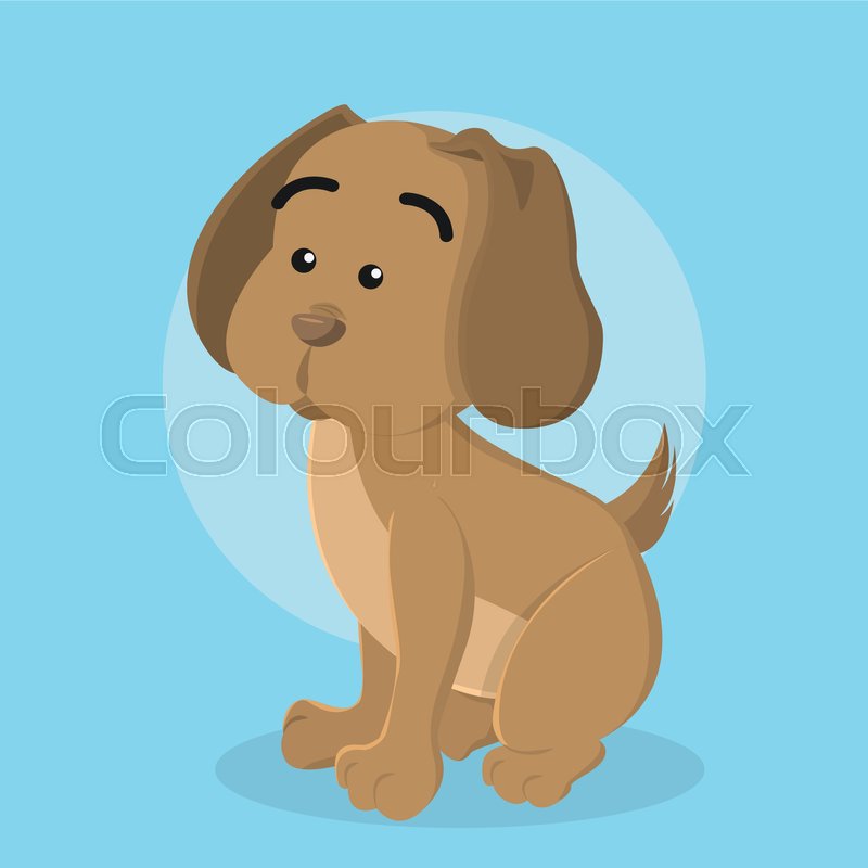 Puppy vector illustration design | Stock vector | Colourbox