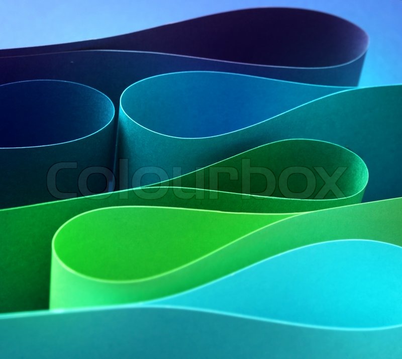 Cool color arc wave form | Stock image | Colourbox