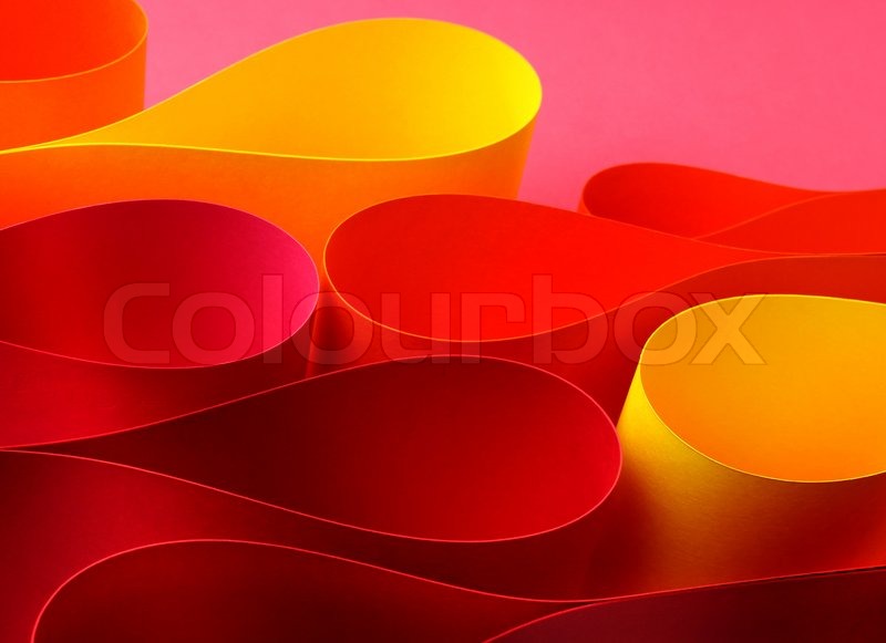 Varme farver bue kurveform | Stock foto | Colourbox