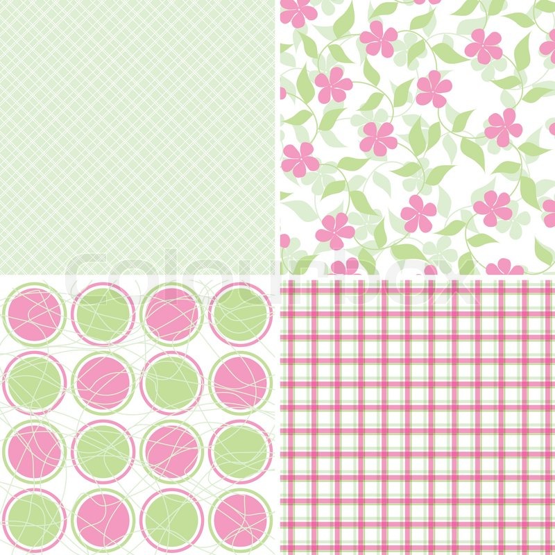 Scrapbook patterns for design, vector ... | Stock vector | Colourbox