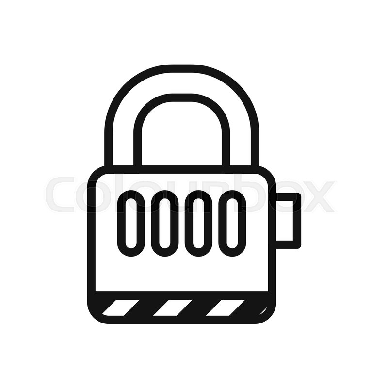Security lock vector illustration ... | Stock vector | Colourbox