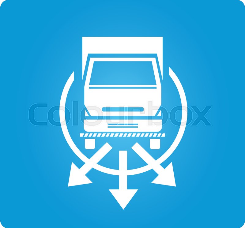 Truck icons, distribution | Stock vector | Colourbox