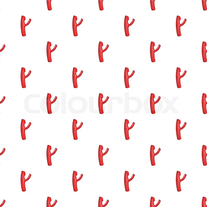 Blood vessel pattern. Cartoon ... | Stock vector | Colourbox