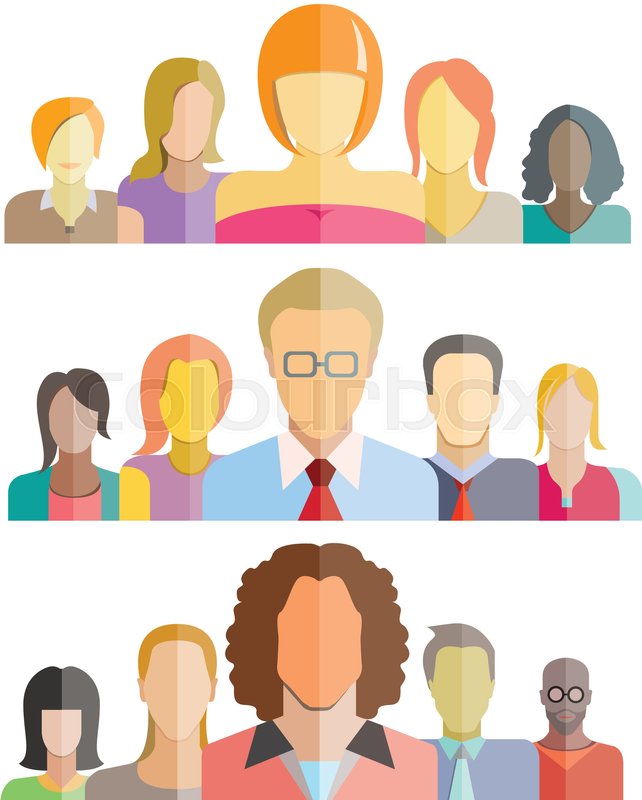 Group of people, community | Stock vector | Colourbox