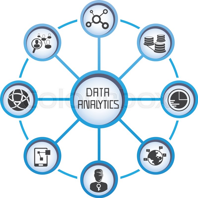 Data analytics diagram | Stock vector | Colourbox