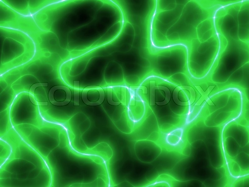 A green electrically charged background ... | Stock image | Colourbox