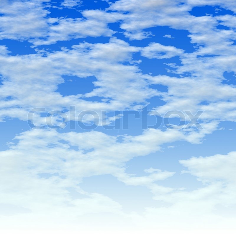 Here is a simple clouds background - it ... | Stock Photo | Colourbox