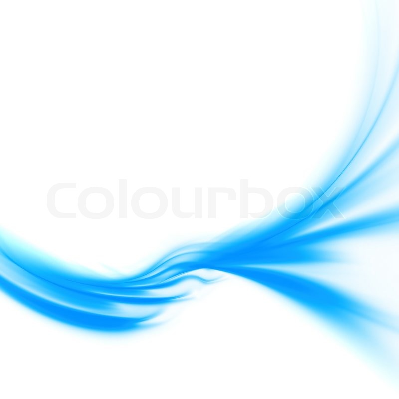 An abstract blue water wave layout ... | Stock image | Colourbox