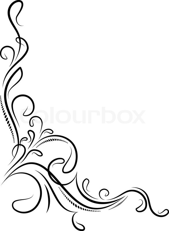 Simple Calligraphy Corner Designs