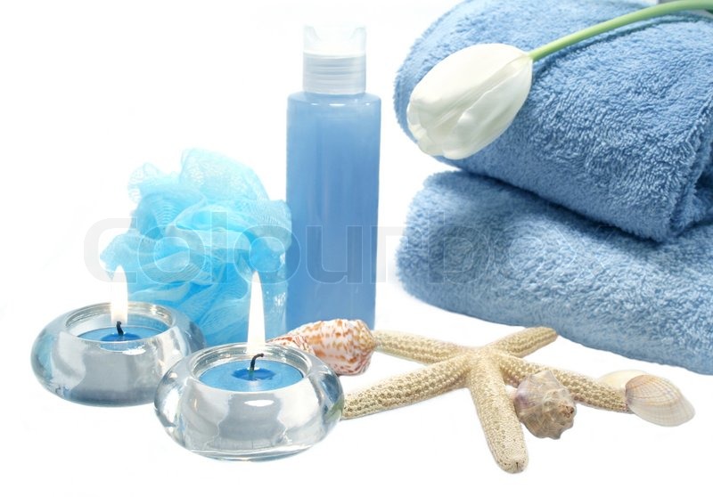 Spa Items Blue | Stock image | Colourbox
