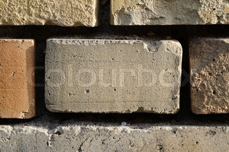 Mauer aus gebrannten Ziegelsteinen | Stock Bild | Colourbox