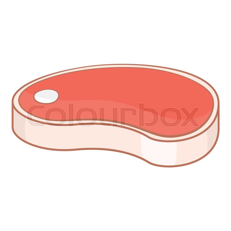 Meat cutting icon. Cartoon ... | Stock vector | Colourbox