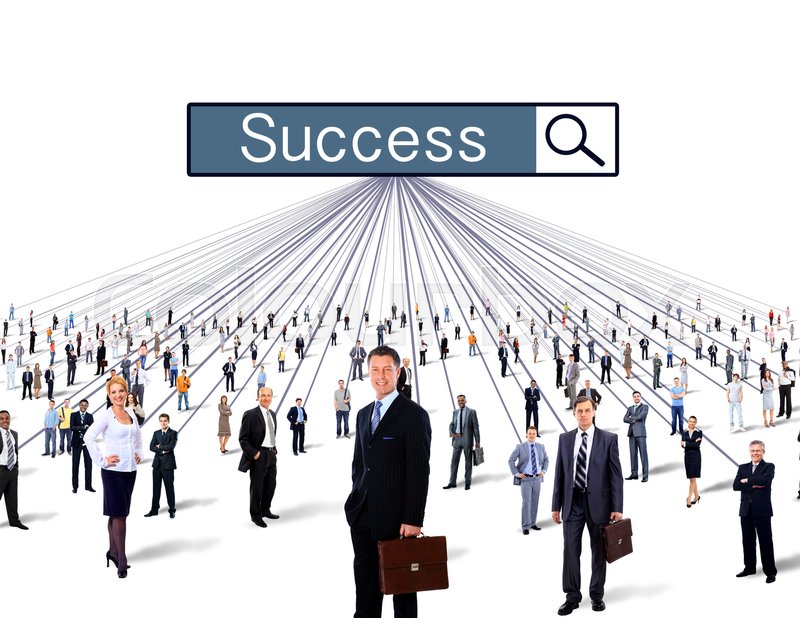 Business people isolated on white | Stock image | Colourbox