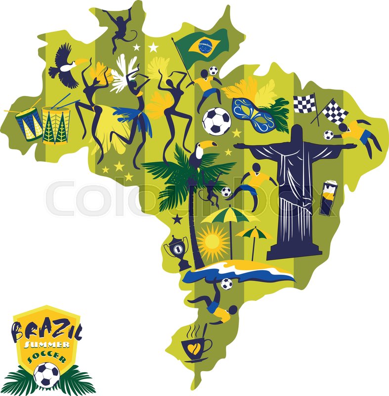 Illustration of traditional Brazilian ... | Stock vector | Colourbox