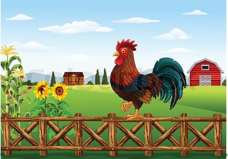 Cartoon Farm Fence