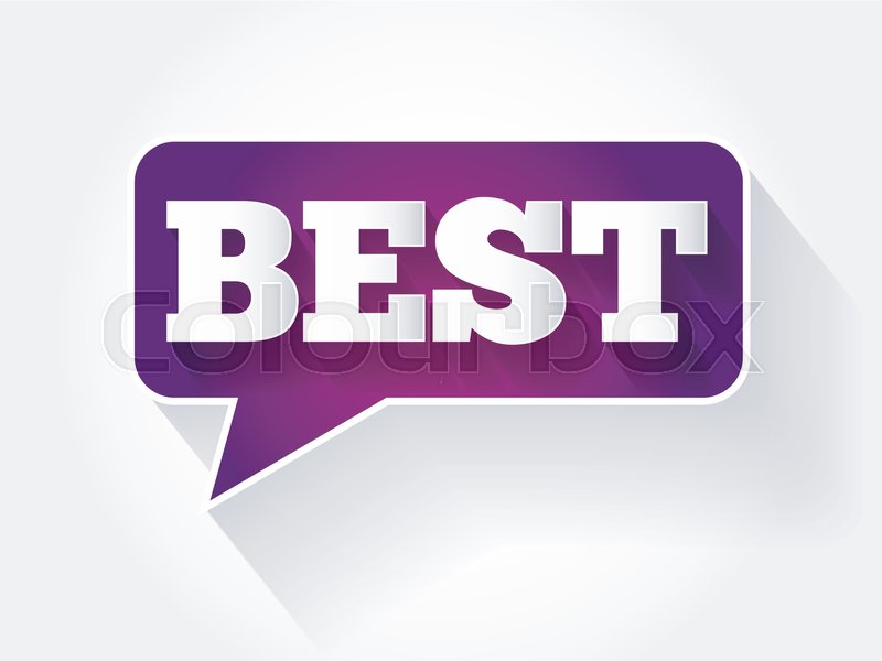 BEST text message bubble, flat ... | Stock vector | Colourbox