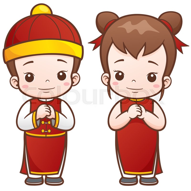 Vector Illustration of Cartoon Chinese ... | Stock vector | Colourbox