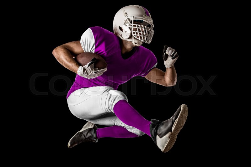 Football Player with a pink uniform ... | Stock image | Colourbox