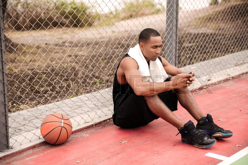 Tired Basketball Player