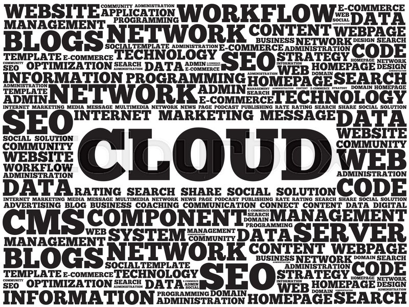 CLOUD. word cloud concept | Stock vector | Colourbox